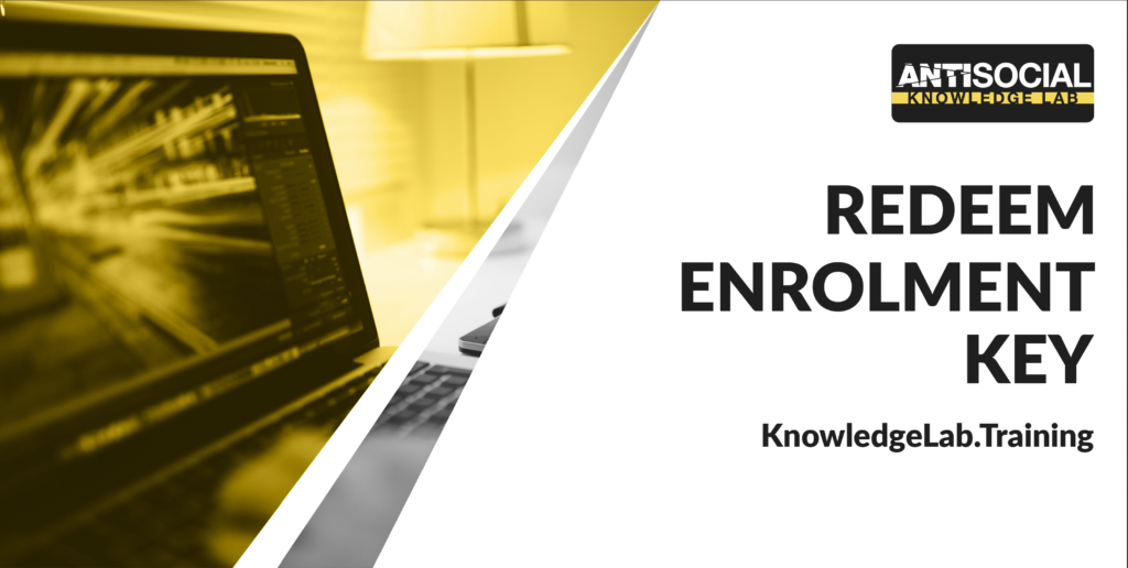 Redeem Enrolment Key - Knowledge Lab